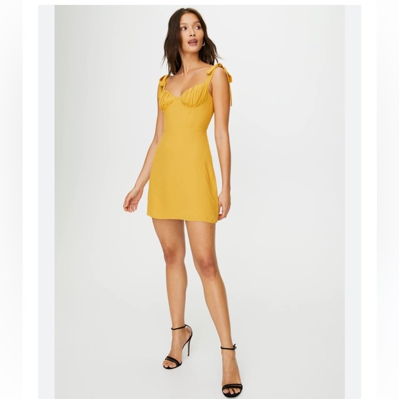 Aritzia | Dresses | Wilfred Cammy Dress In Cairo Gold | Poshmark